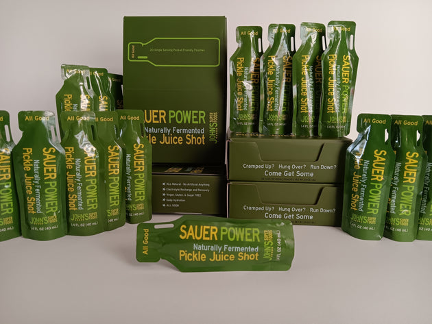 Sauer Power Naturally Fermented Pickle Juice Shots – John's Super Foods